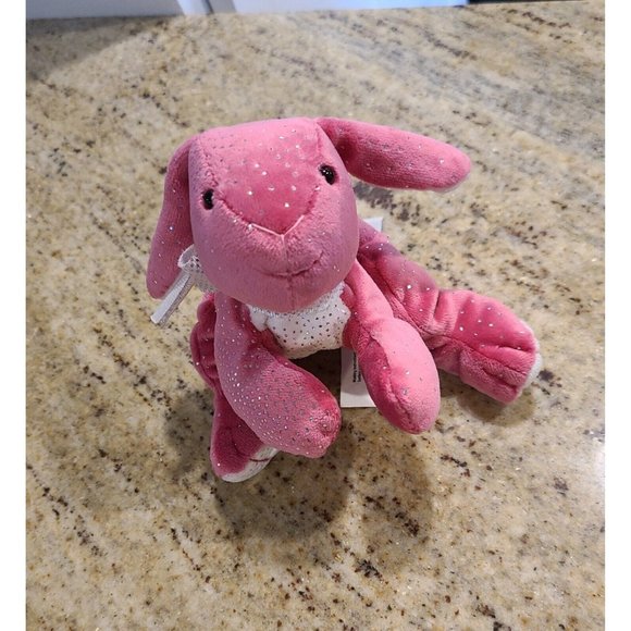 Mary Meyer | Toys | Mary Meyer Plush Bunny Pink Sparkle Floppy Bean Bag ...
